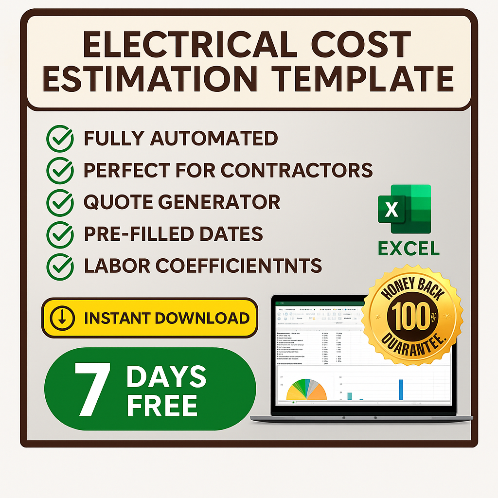 Electrical Services Pricing Spreadsheet