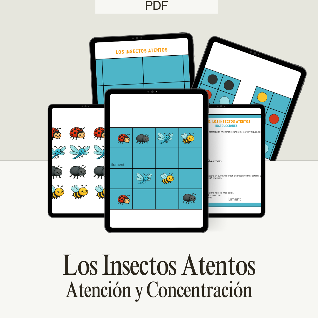 Juego: Los Insectos Atentos - Ilument | Hotmart