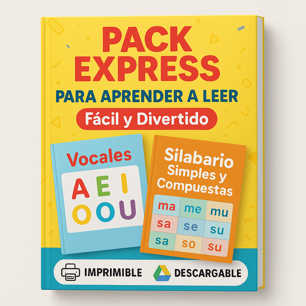 📘 Pack Express para Aprender a Leer – Fácil y Divertido (para niño...
