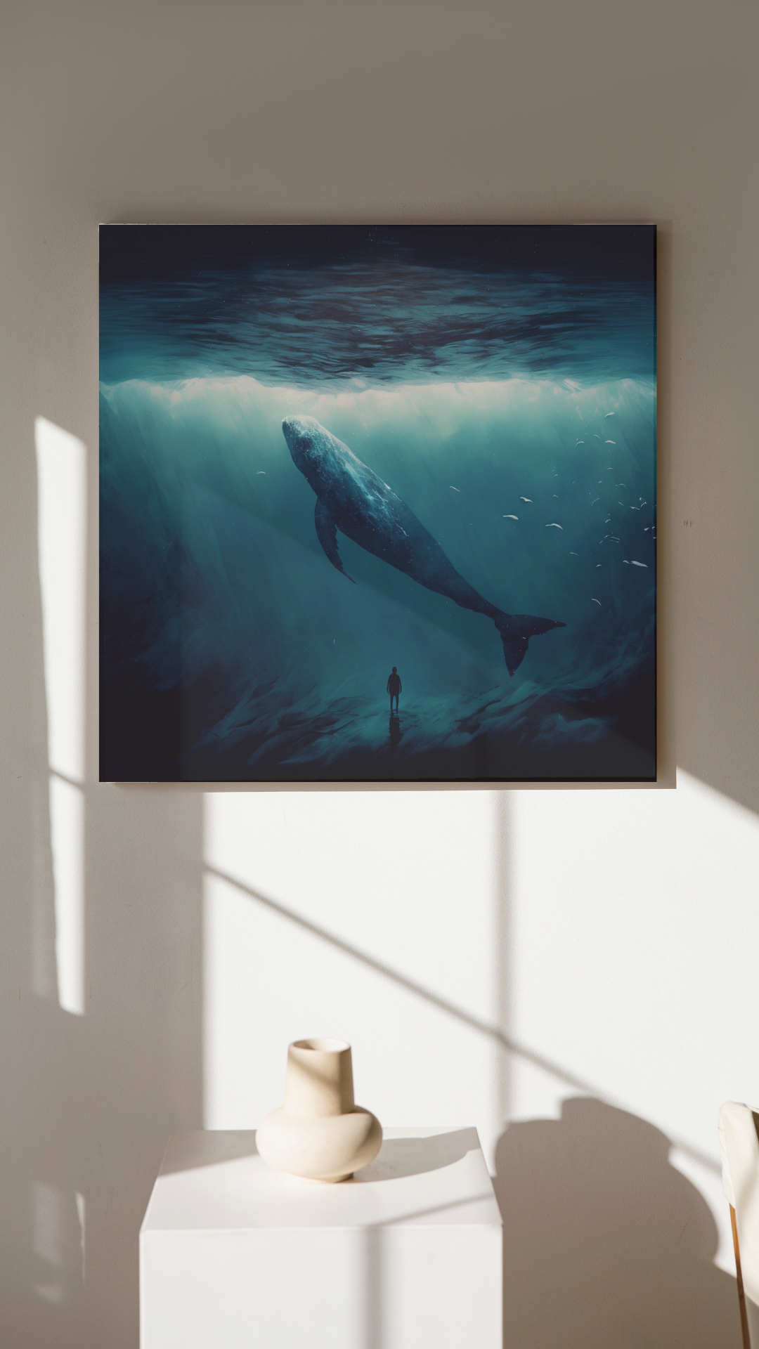 Whale | Humpback whale | Digital Whale | Digital Print | Wall Art ...