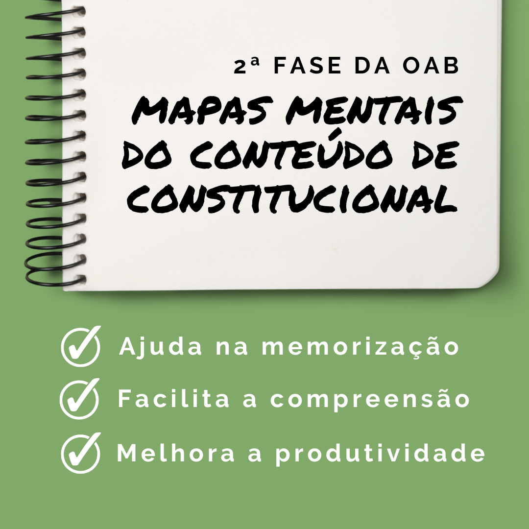 Mapas Mentais Do Conteúdo De Constitucional 2ª Fase Da Oab Ezequiel