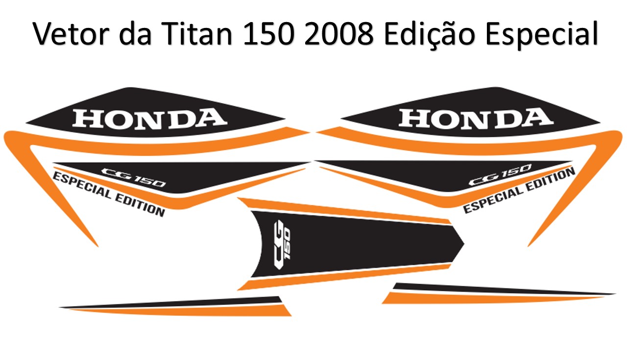 Vetor da Titan 150 2008 Edição Especial