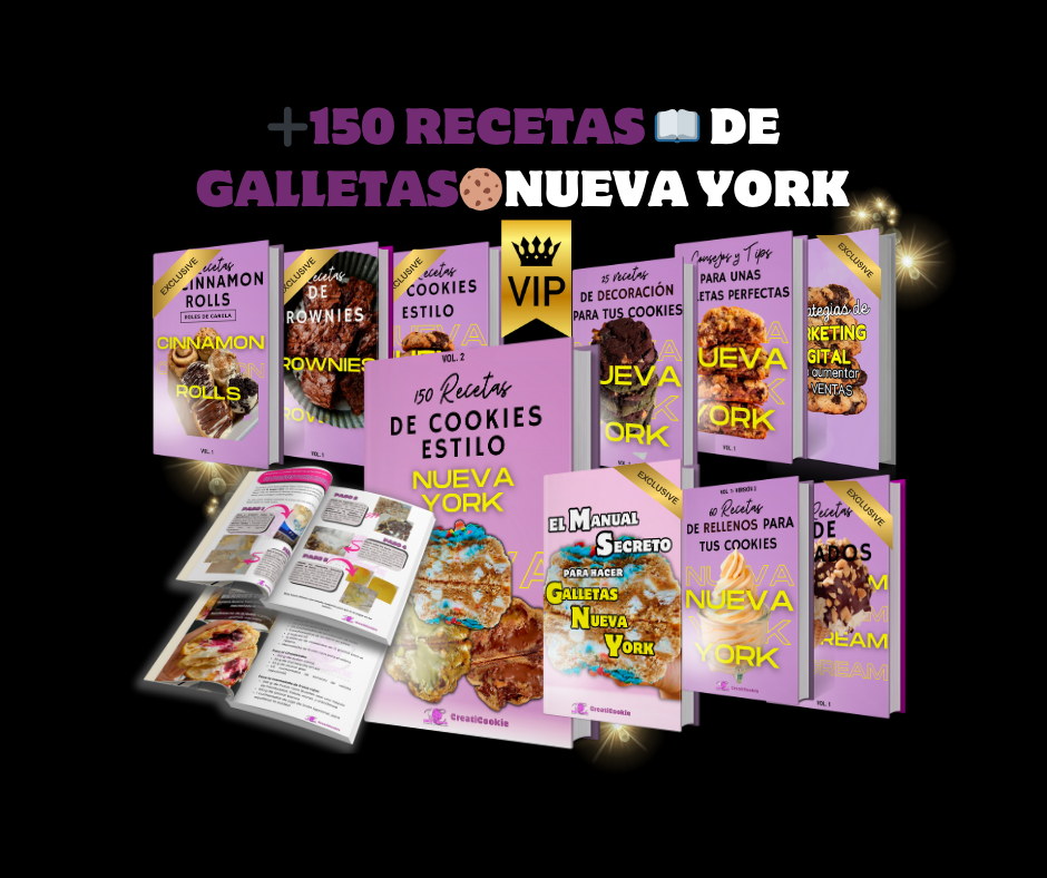 150 Recetas de galletas Estilo Nueva York + Bonos