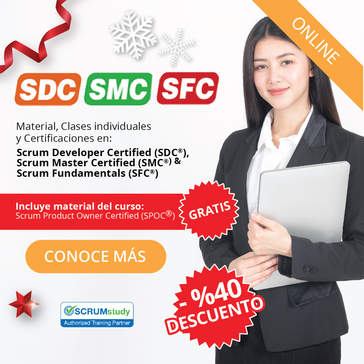 Curso Online: Certificación Scrum Developer Certified (SDC®), Certificación Scrum Master ...