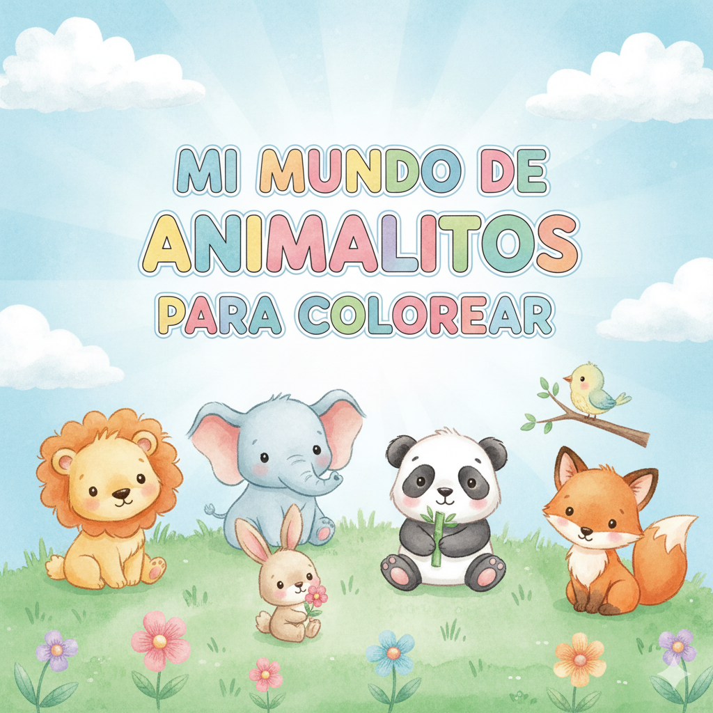 Mi mundo de animalitos para colorear 🐾🌈 | Hotmart