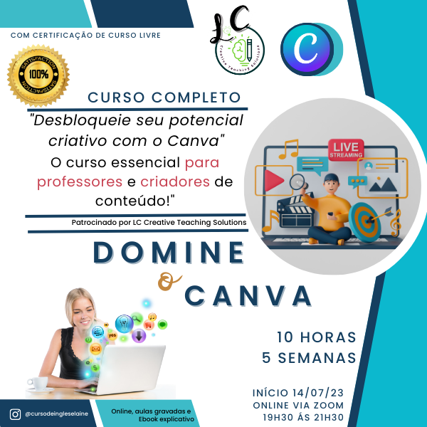 Domine o Canva: Crie Materiais Incríveis para suas Aulas e Conteúdo... Domine o Canva: Crie Materiais Incríveis para suas Aulas e Conteúdo...