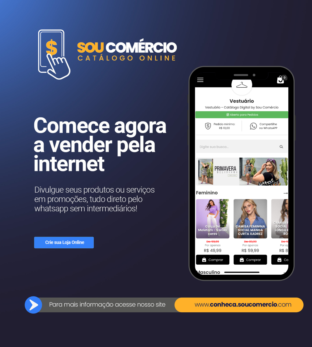 Sou Comércio - LOJA VIRTUAL - Para empreendedores locais