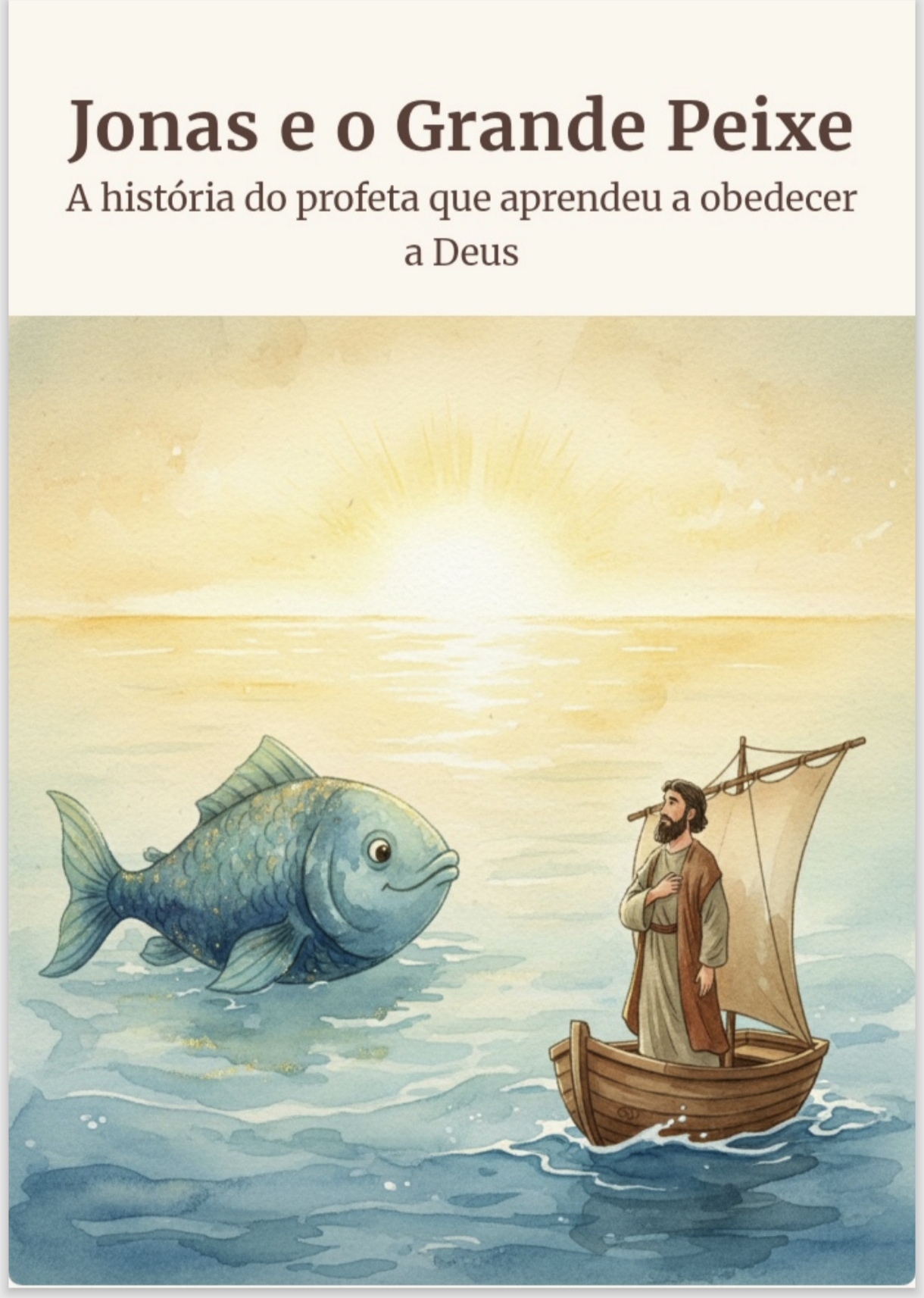 Jonas e o Grande Peixe - A história do profeta que aprendeu a obede...