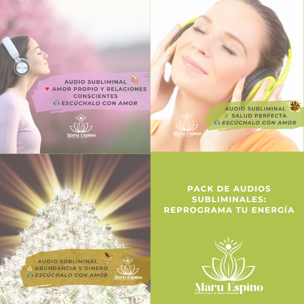 Pack de Audios Subliminales: Reprograma tu Energía - María Eugenia ...
