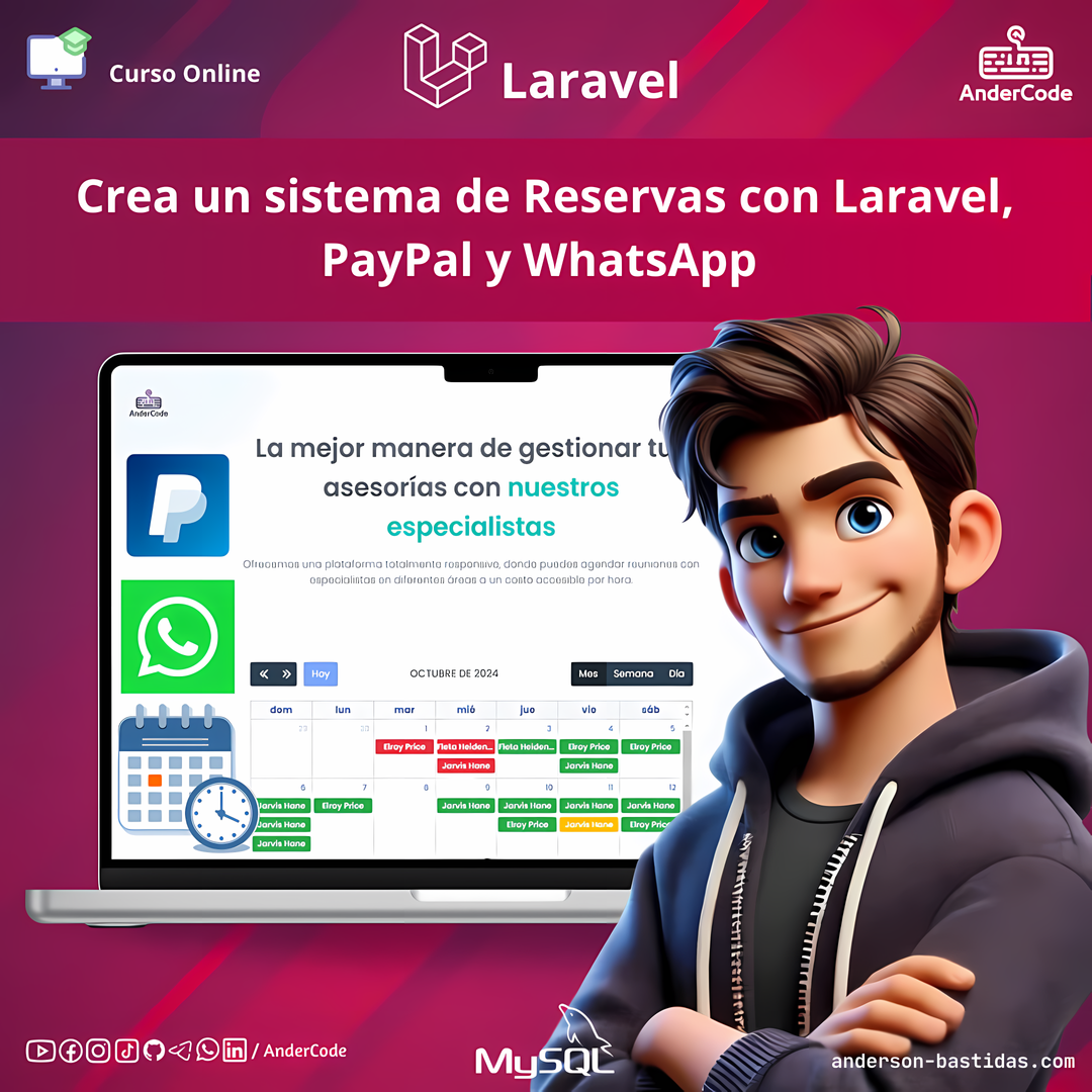 Crea un Sistema de Reservas con Laravel, PayPal y WhatsApp - Davis ...