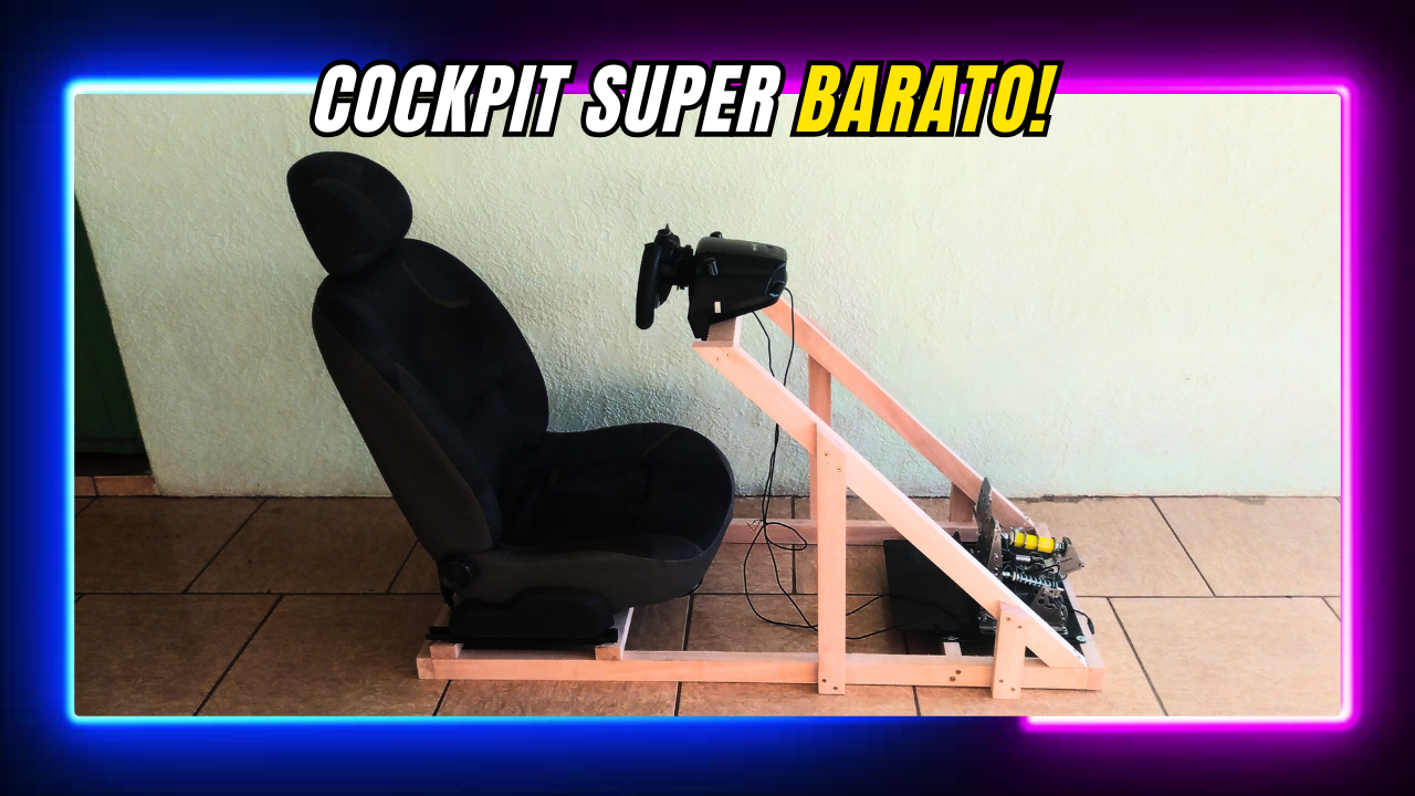 Projeto Cockpit de Madeira para Simulador de corrida