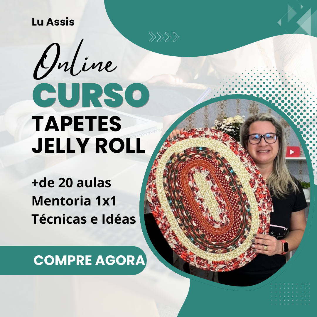 Curso como fazer Tapetes Jelly Roll e como Utilizar a Técnica para ...
