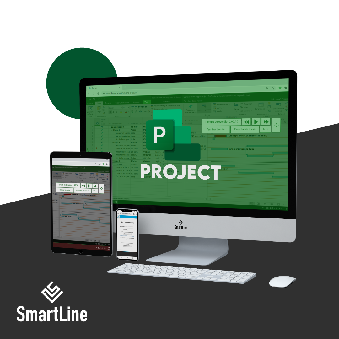 Curso simulador de PROJECT Básico-Avanzado Completo Certificado