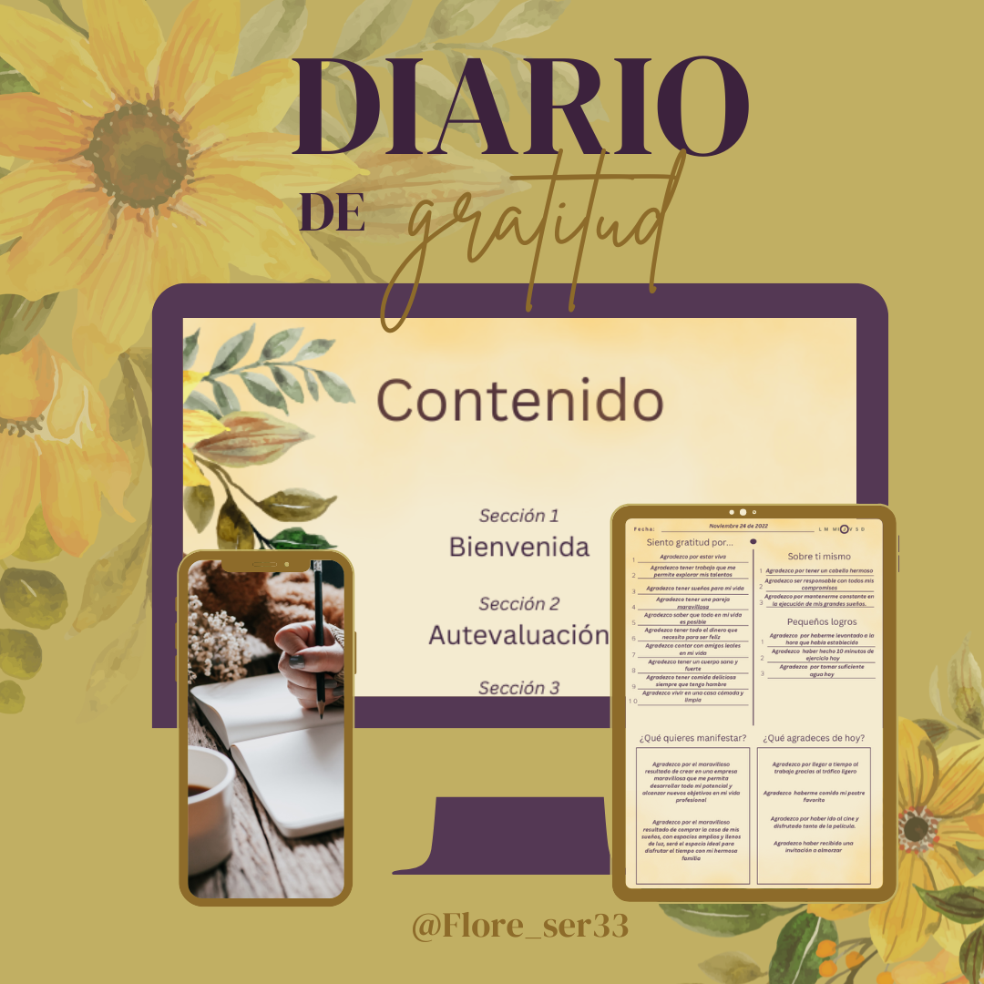 Diario de gratitud - Laura Araque | Hotmart