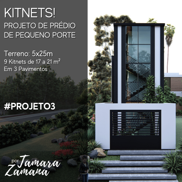 Kitnets! e-Book de Projeto Arquitetônico por Tamara Zamana - Prédio...