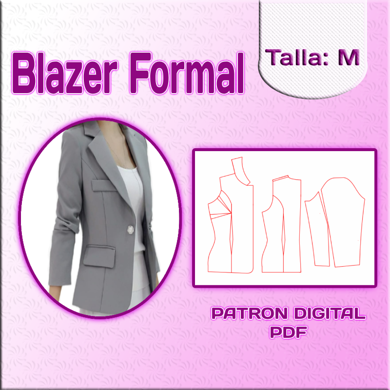 Patrón de costura PDF: Blazer Formal - Jefferson Quishpe | Hotmart