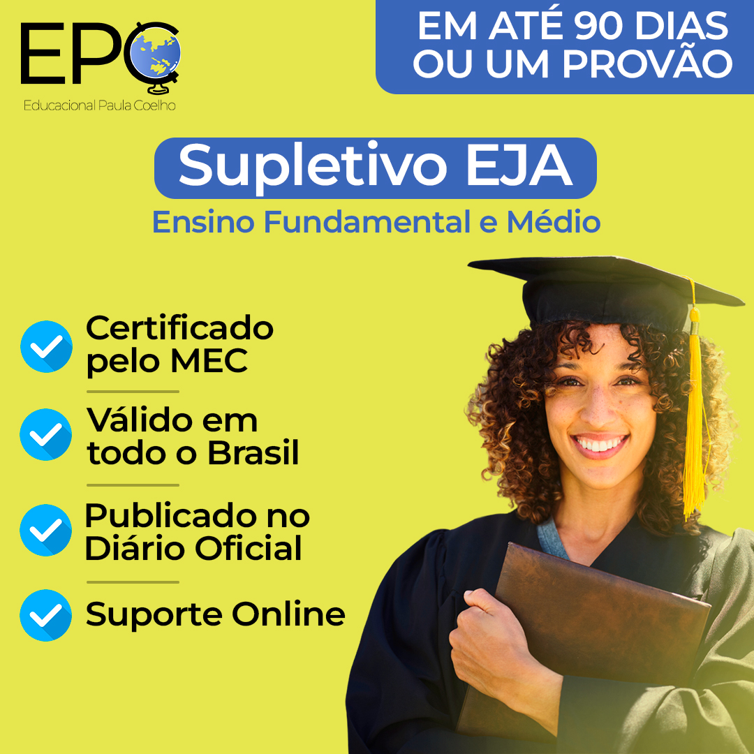 SUPLETIVO EJA MÉTODO FÁCIL E RÁPIDO - Ana Paula Coelho | Hotmart