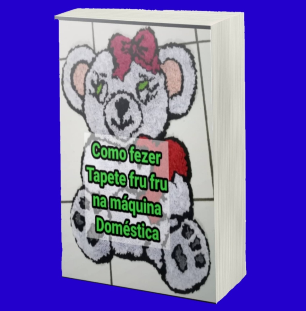 E-book Tapete fru fru feito com máquina doméstica