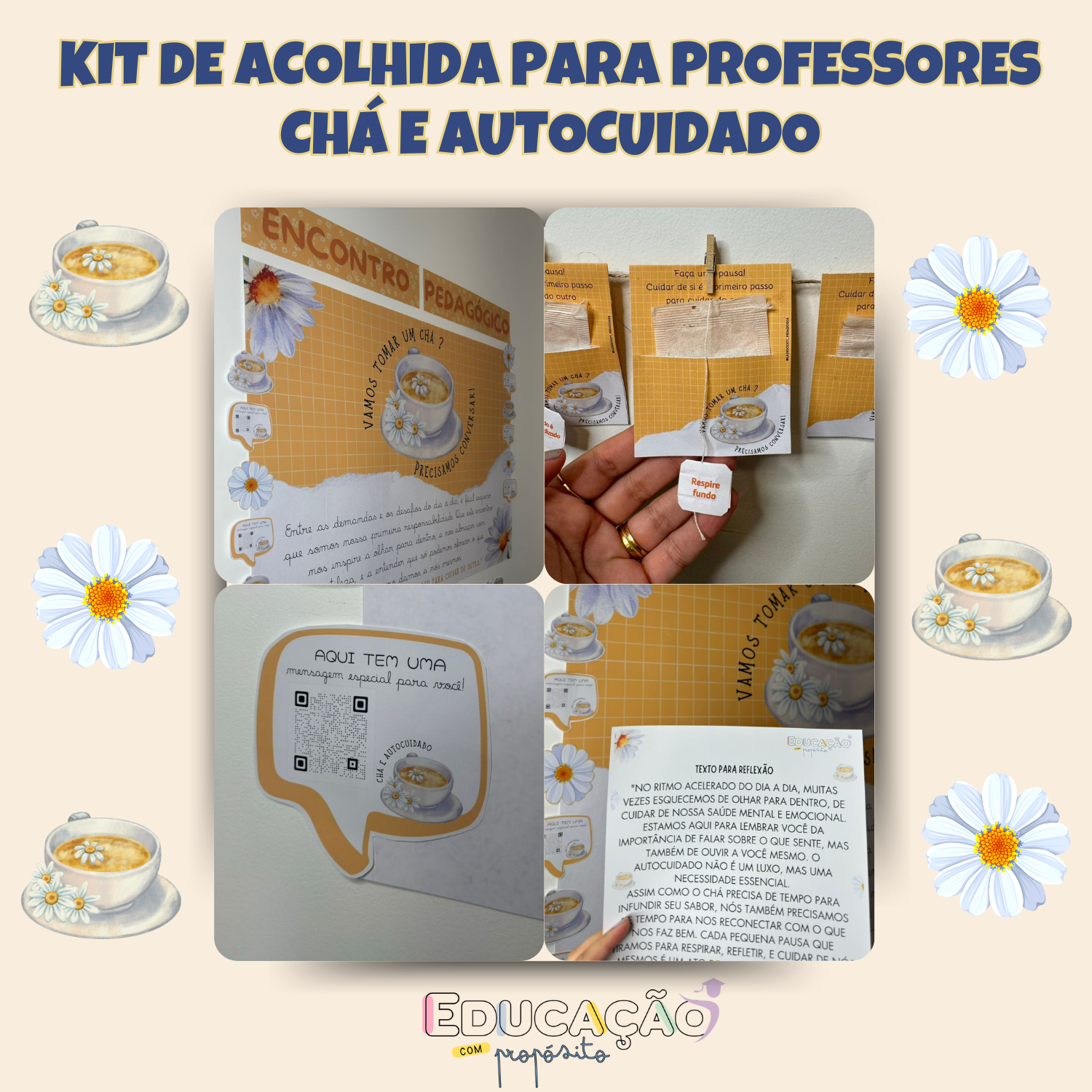 Acolhida para Professores - Chá e Autocuidado