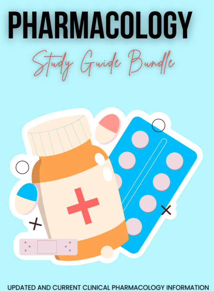 Pharmacology Study Guide Bundle