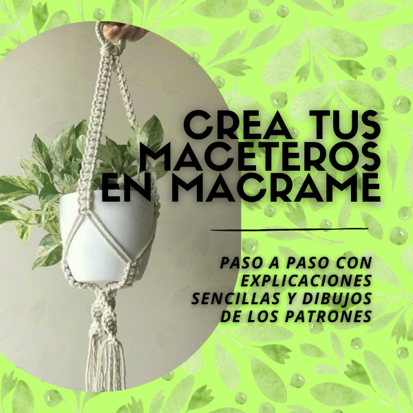 🧶🪴CREA TUS PROPIOS MACETEROS EN MACRAME - GS Productos Digitales ...