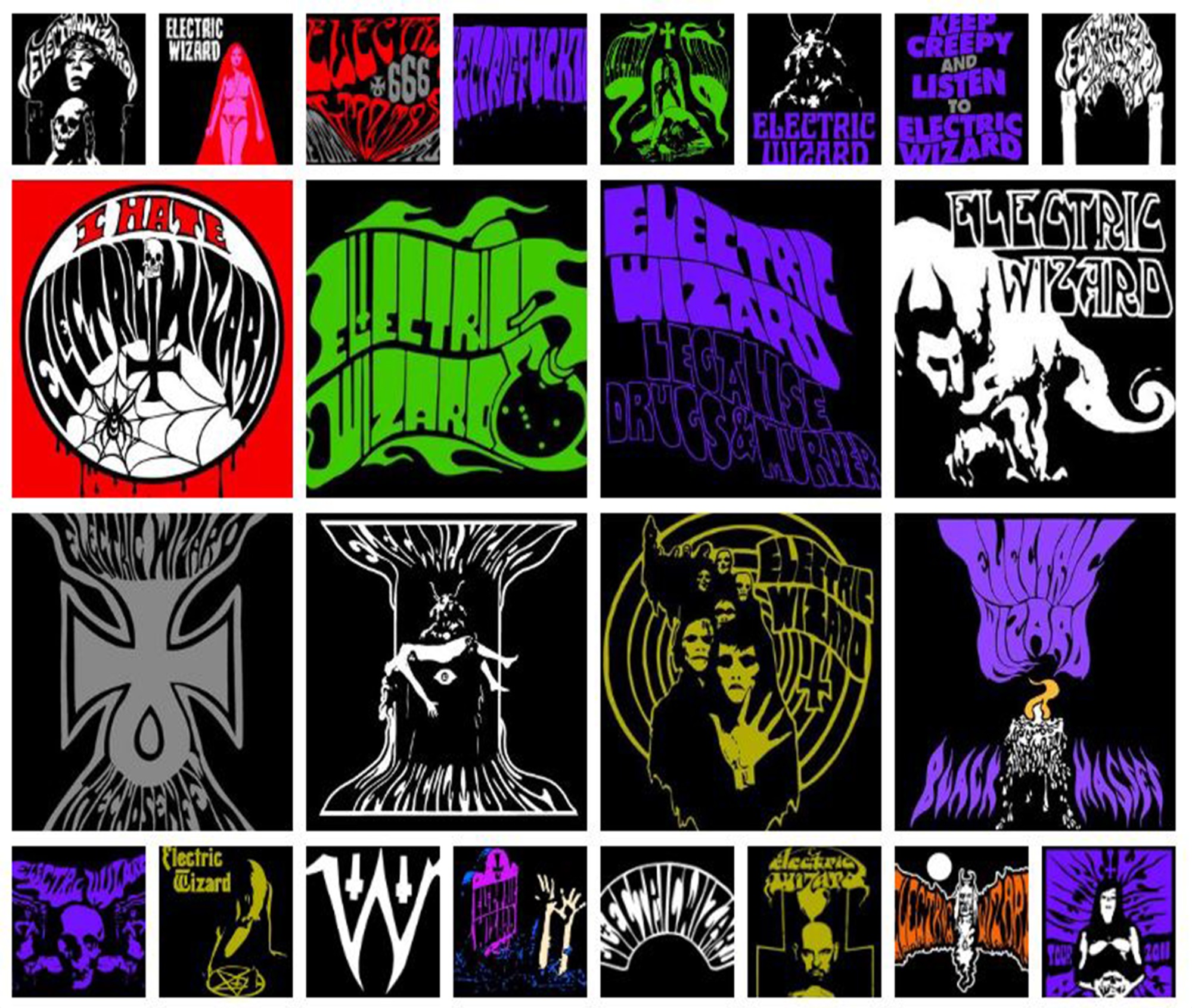 Electric Wizard 24 Vector Pack SVG EPS DXF PDF STUDIO3 JPG PREVIEWS
