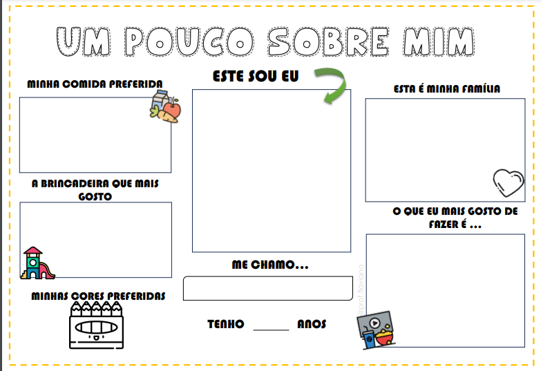 Atividade um pouco sobre mim - Prof. Flaviana Santos | Hotmart