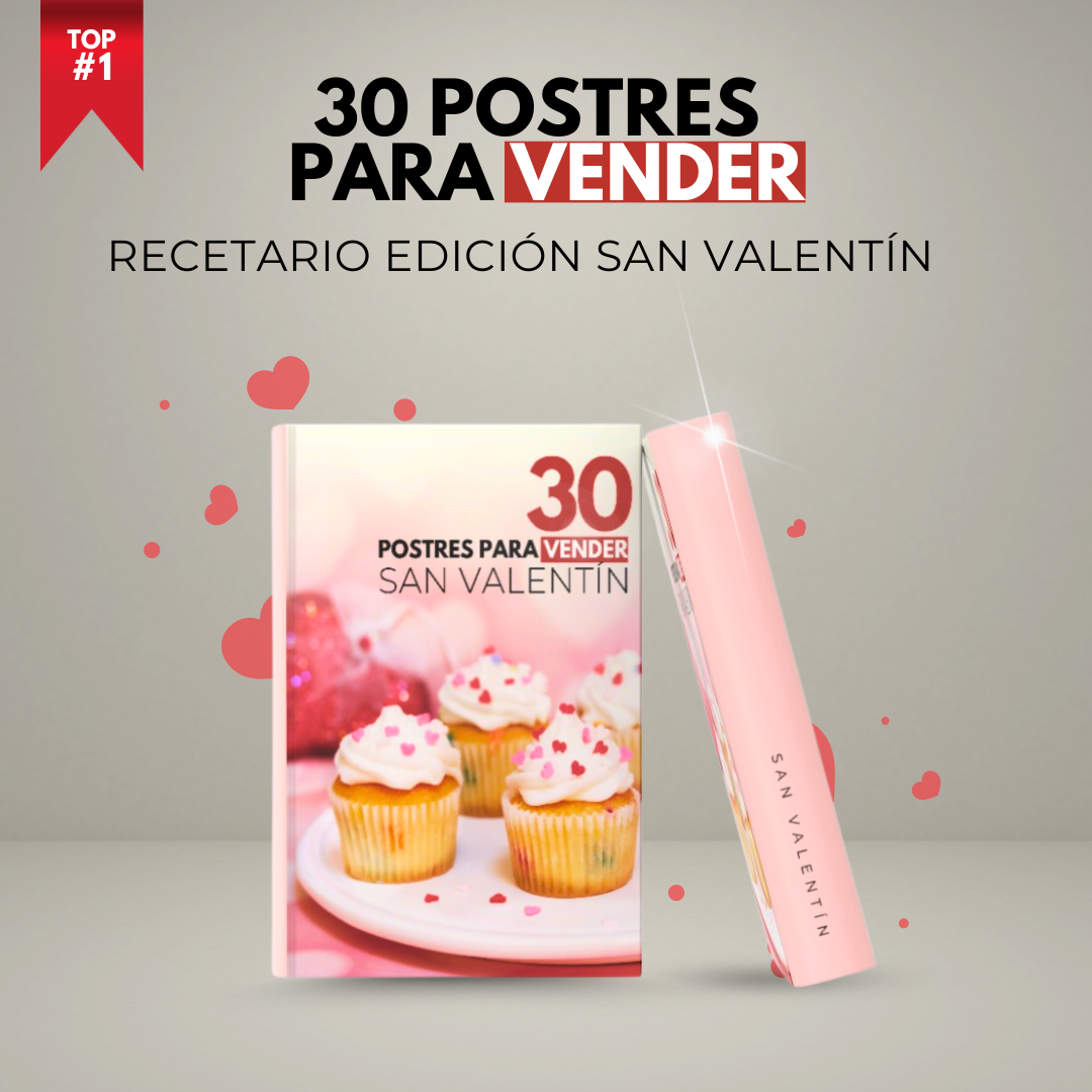 30 postres para VENDER en san valentín
