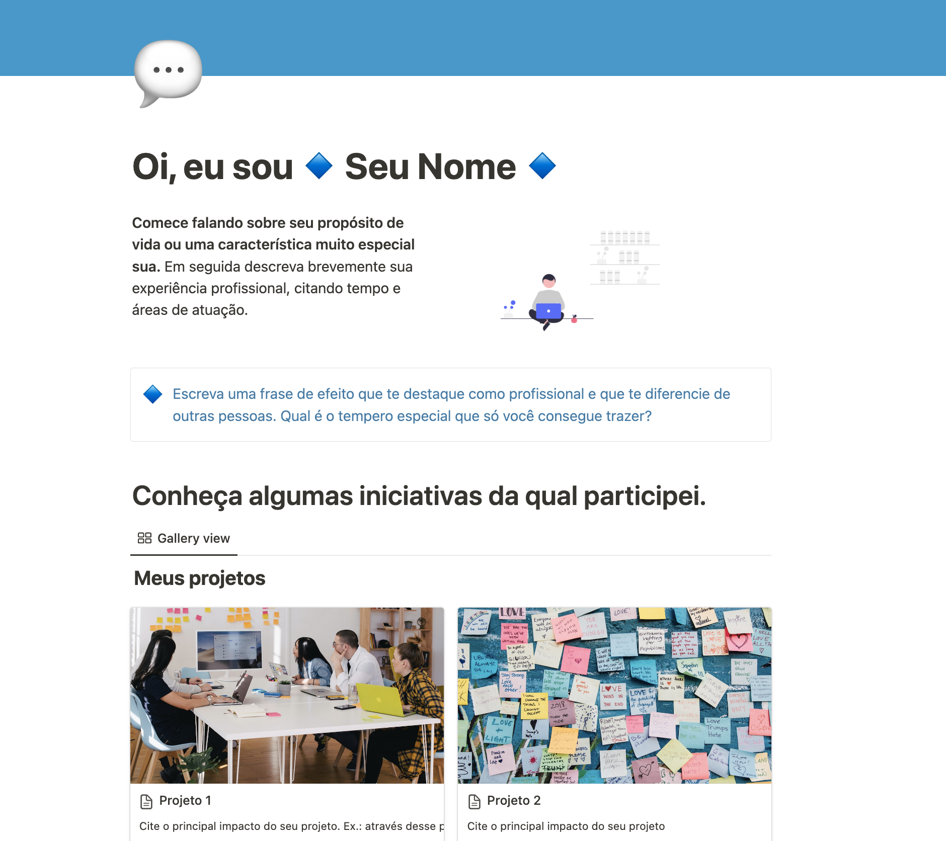 Template de Portfólio - Modelo de Portfólio Profissional - Sheylla ...