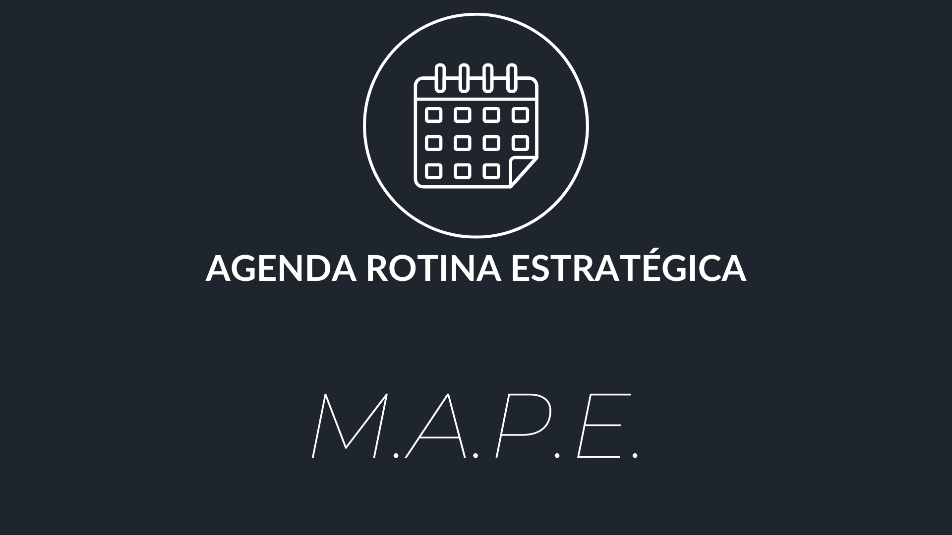 Agenda Rotina Estratégica - Guilherme Candido Sisti | Hotmart