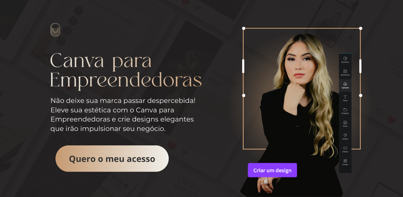 CANVA PARA EMPREENDEDORAS - PACK DE TEMPLATES & AULAS - Carolin...