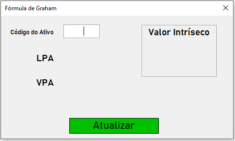 Planilha Fórmula de Graham