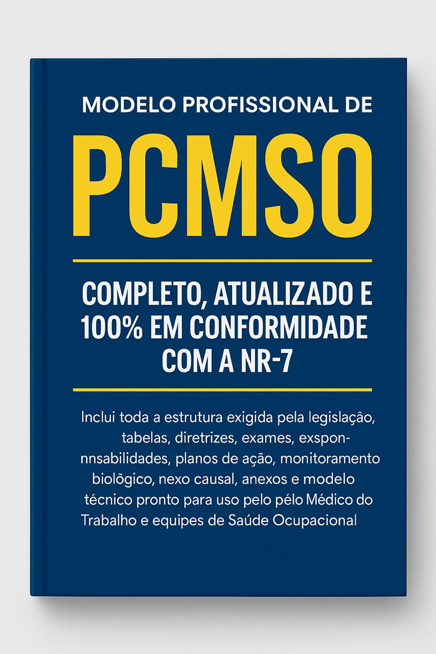 PCMSO Pronto e Atualizado: Modelo Completo conforme NR-7 para Aplic...