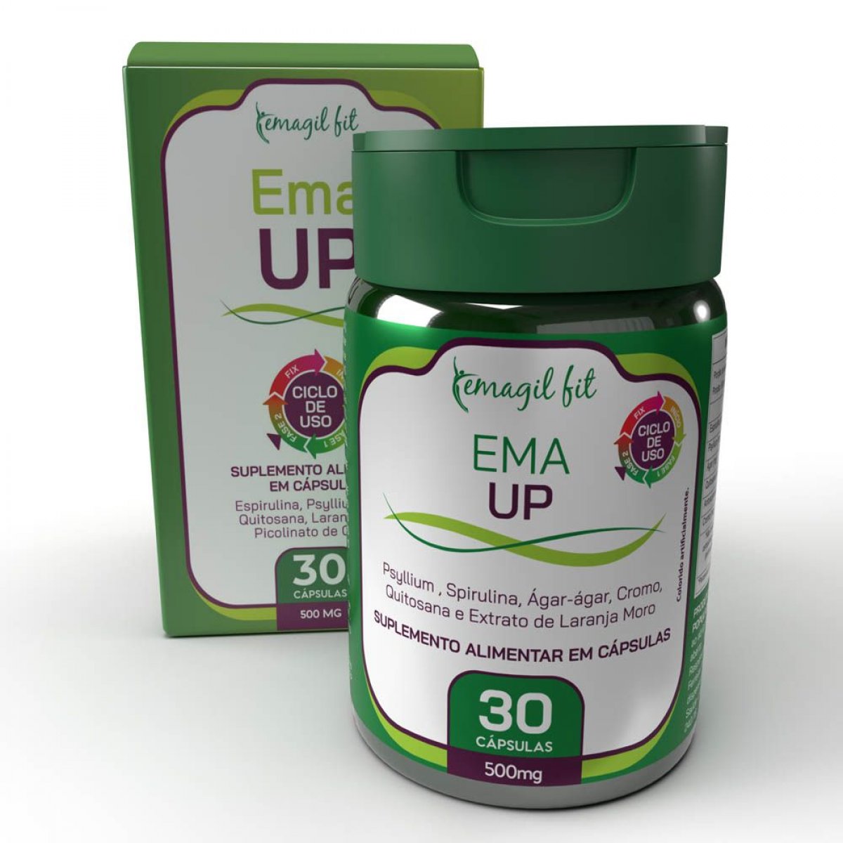 Ema UP 30 Cápsulas - Emagilfit Commerce | Hotmart