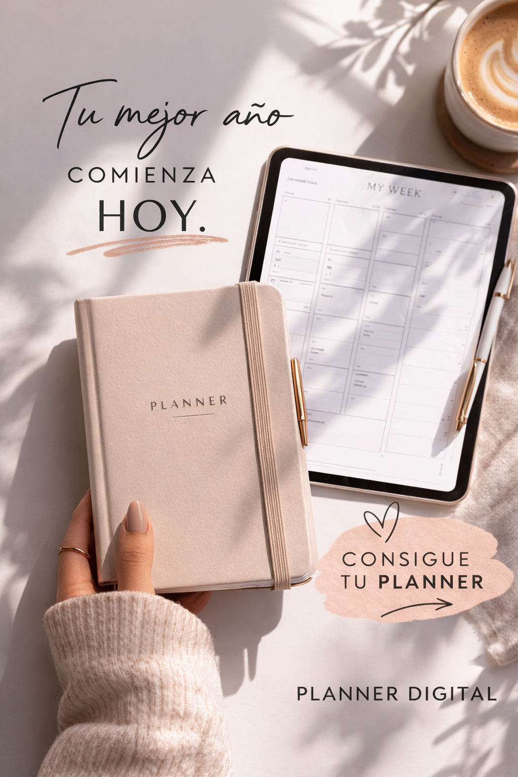 Tu Mejor Yo Cada Día: Planner Diario para Enfocarte y Alcanzar Obje...