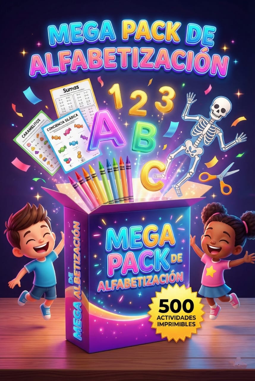Mega Pack de Alfabetización: 500 Actividades Imprimibles | Hotmart