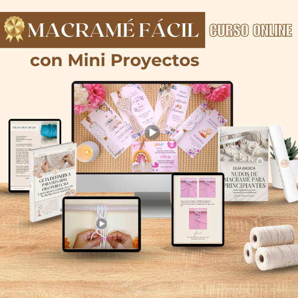 Macramé Fácil Con Mini Proyectos - Tatiana Torres Villarreal | Hotmart