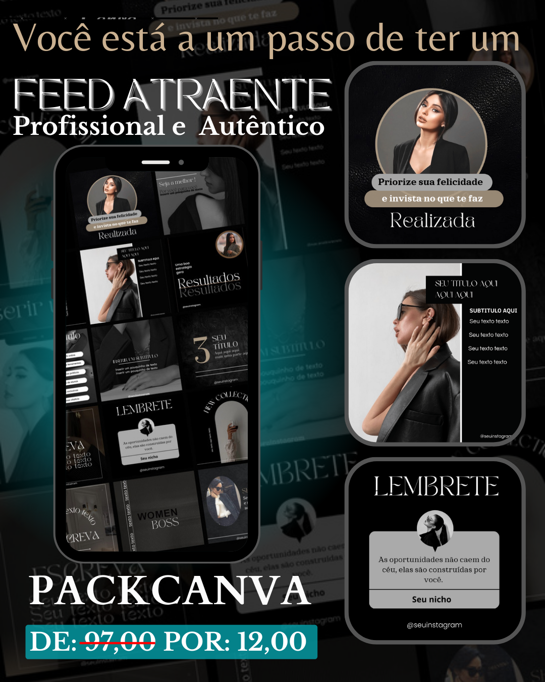 Pack Feed Empreendedora Digital - Tayná Boaventura | Hotmart