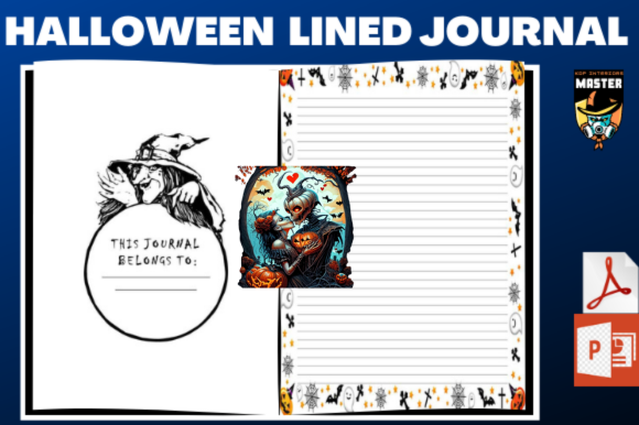Halloween Lined Journal