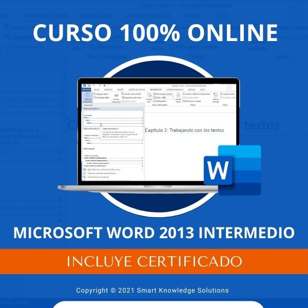 Curso completo 100% Online de Microsoft Word 2013 Intermedio incluye ...