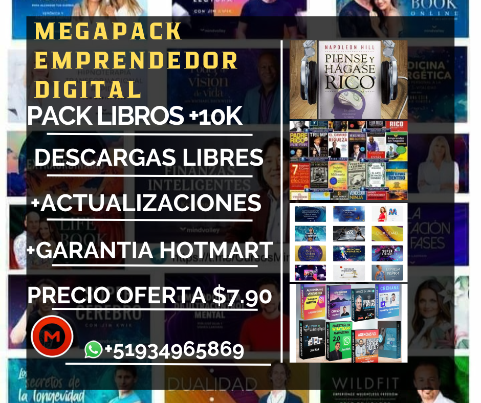 Pack Libros +10K 📚 - ReyangelD'Reyes | Hotmart