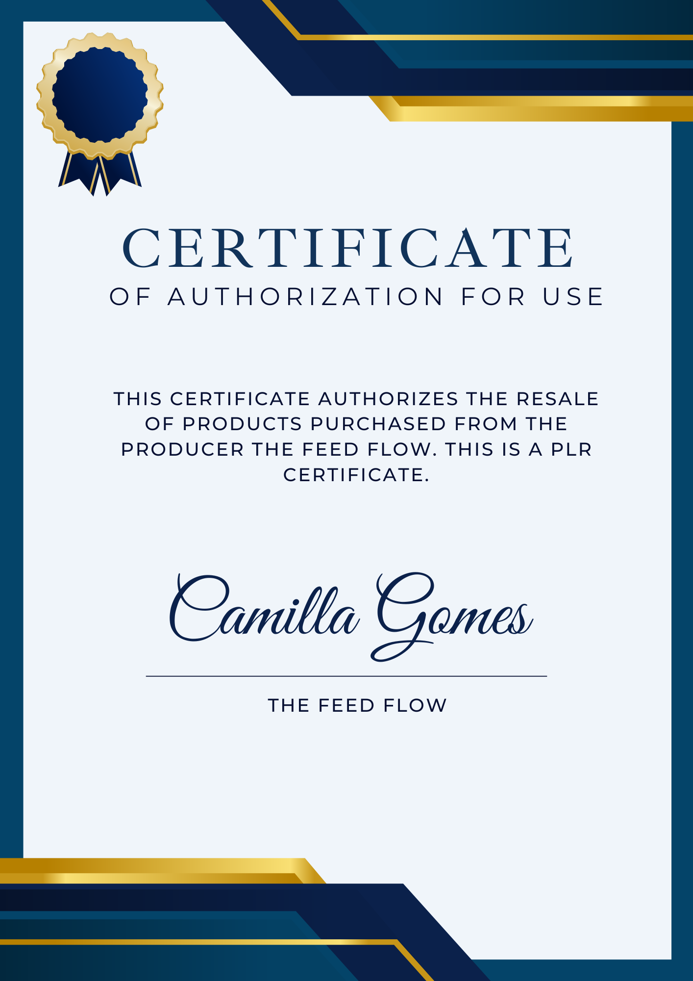 PLR certificate