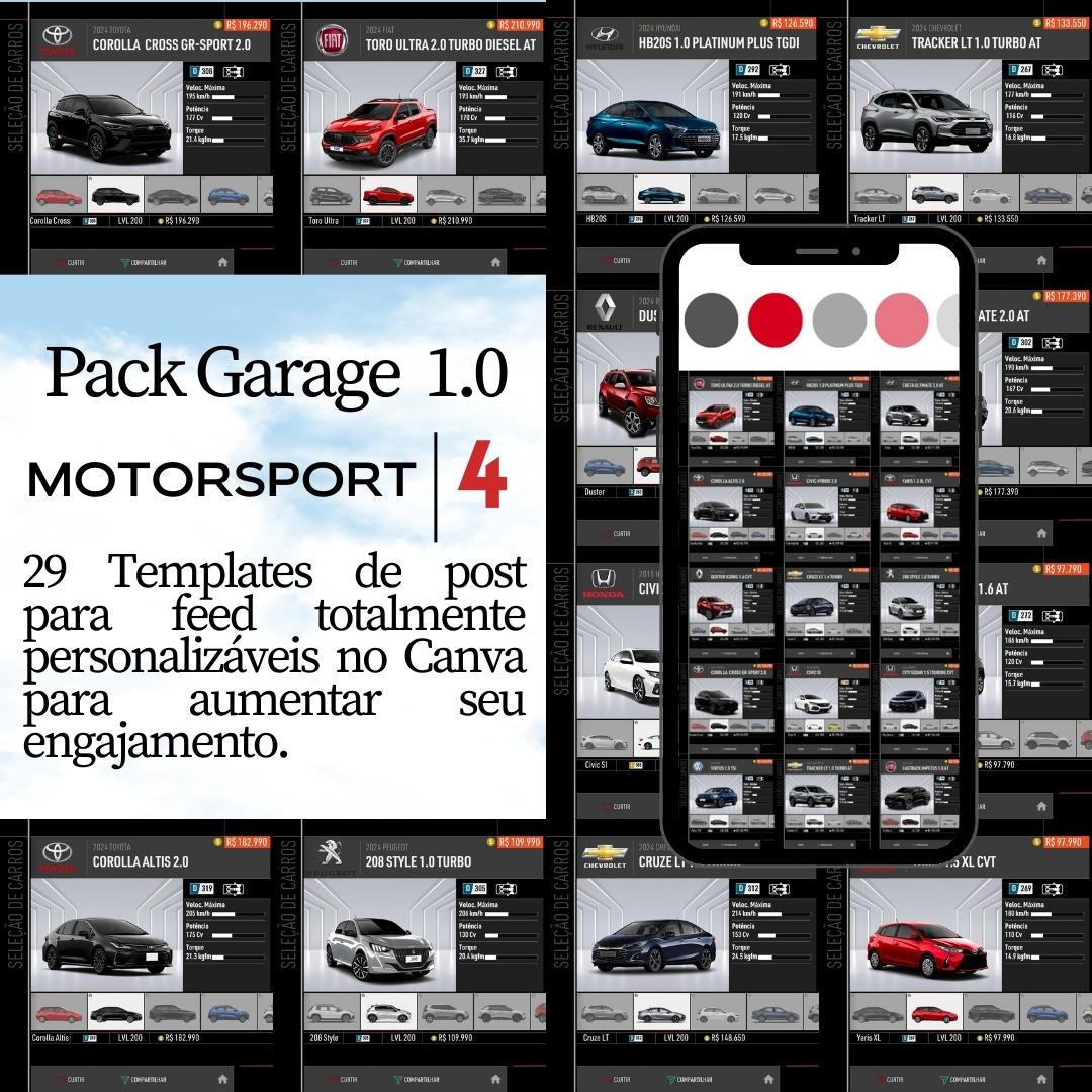 Pack Garage 1.0 - Motorsport 4 - RAFAEL KENJI | Hotmart