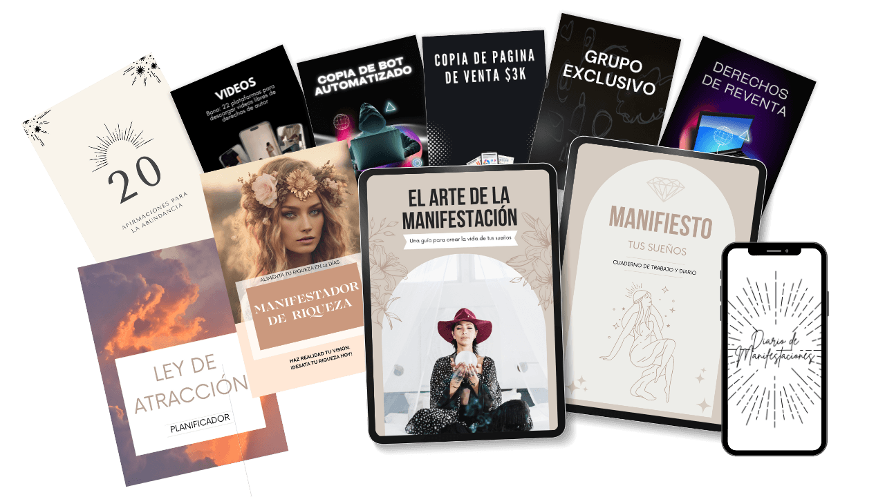 PACK DE MANIFESTACION CON DERECHOS DE REVENTA! | Hotmart
