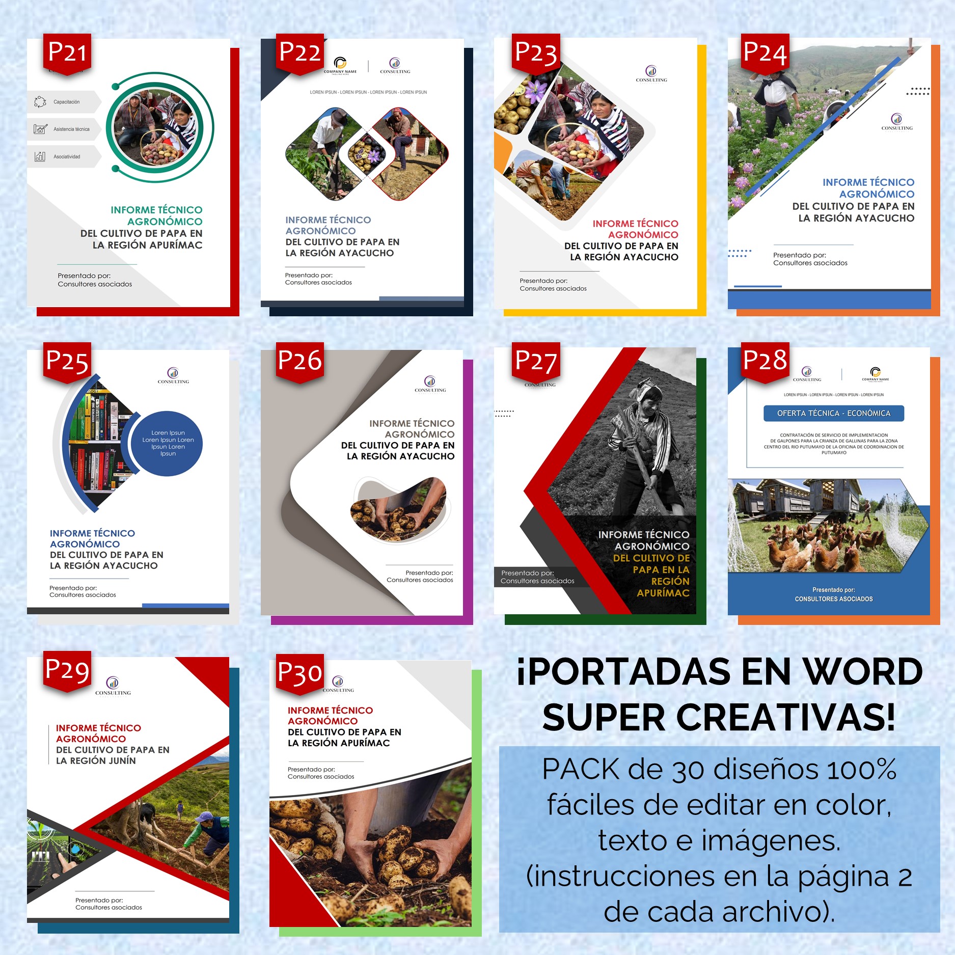 Editable WORD Covers / Portadas editables en WORD - Jorge Betallelu...