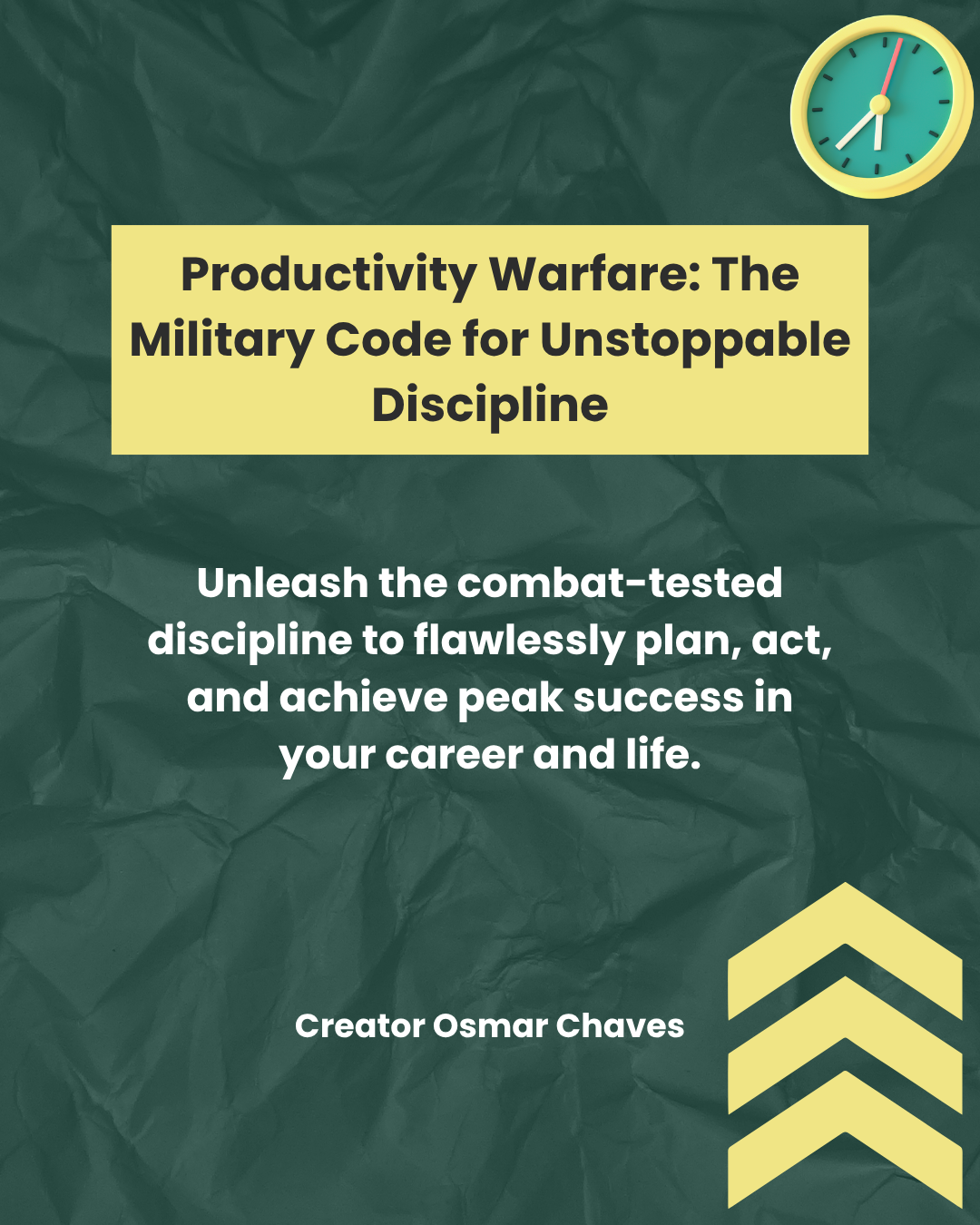 ⚔️ Productivity Warfare: The Military Code for Unstoppable Discipli...