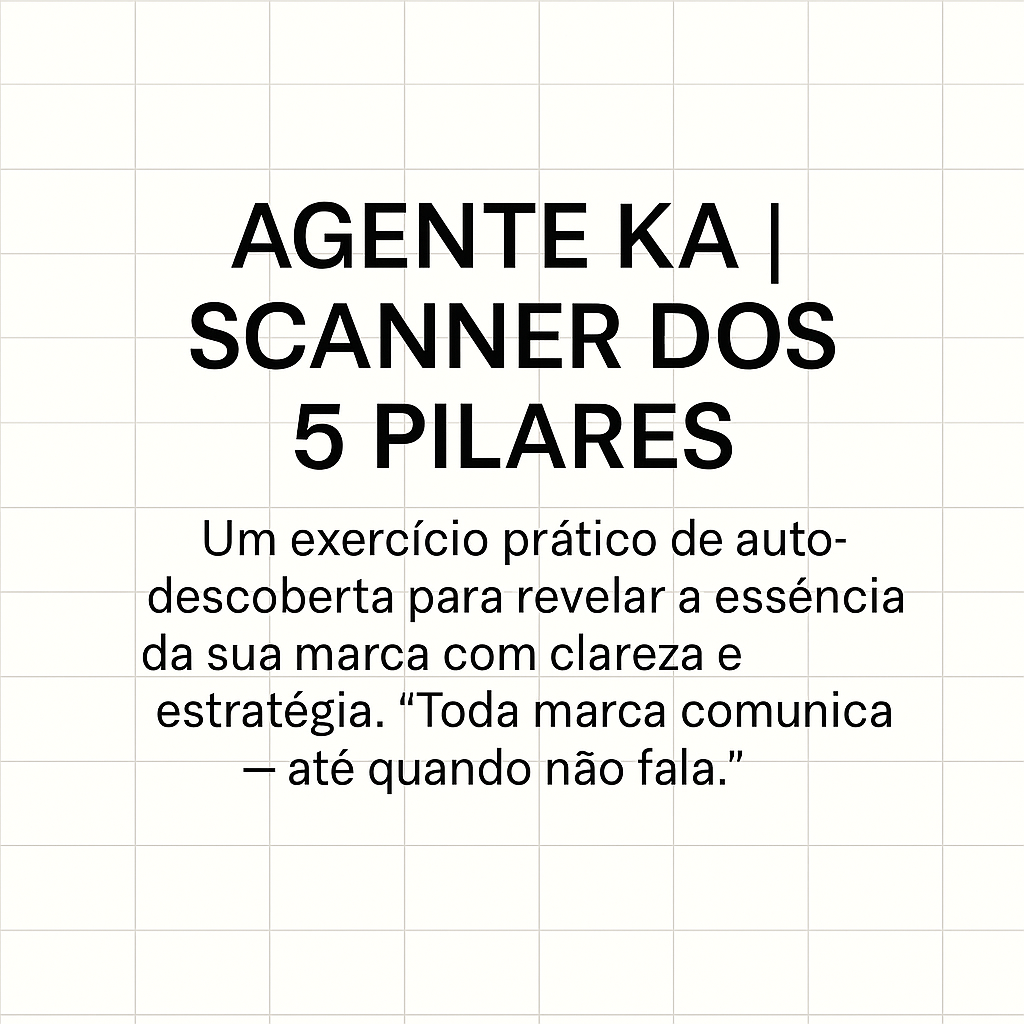 Agente KA | Scanner dos 5 Pilares da Sua Marca - KA | Inteligência ...