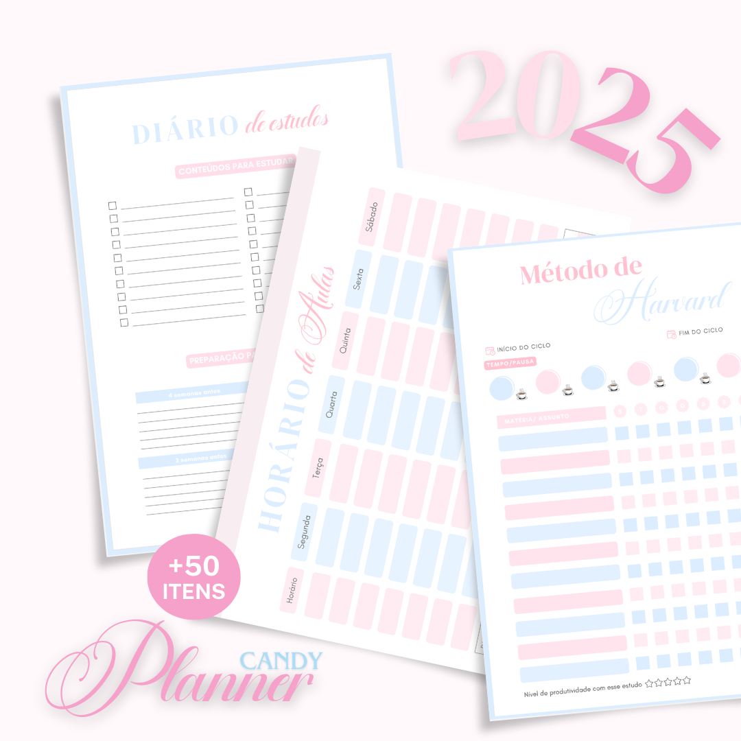 Organizador de Rotina | Planner Glow Up 2025 🎀 - Renatinha | Hotmart