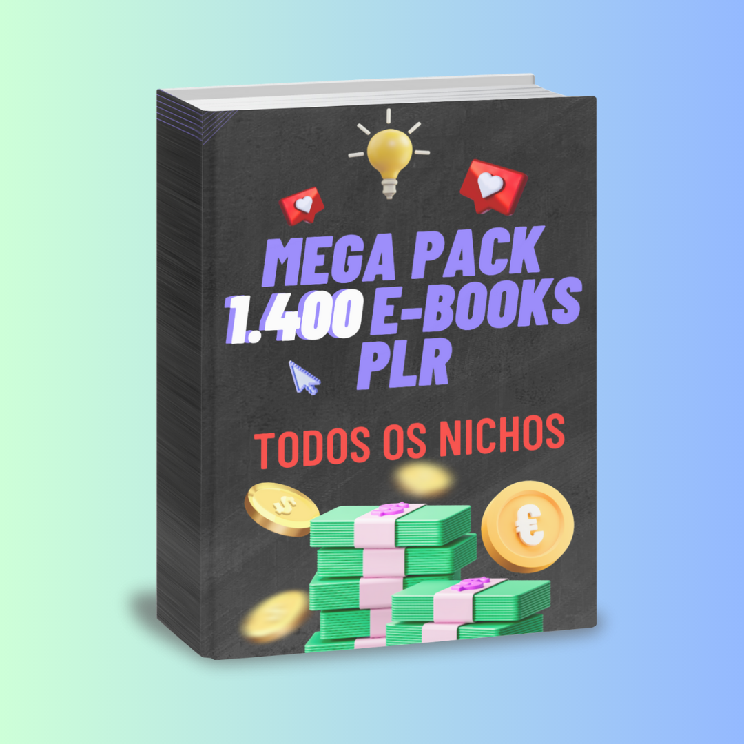 Mega Pack com 1400 E-books PLR Lucrativos + Bônus - Eduardo Faria d...