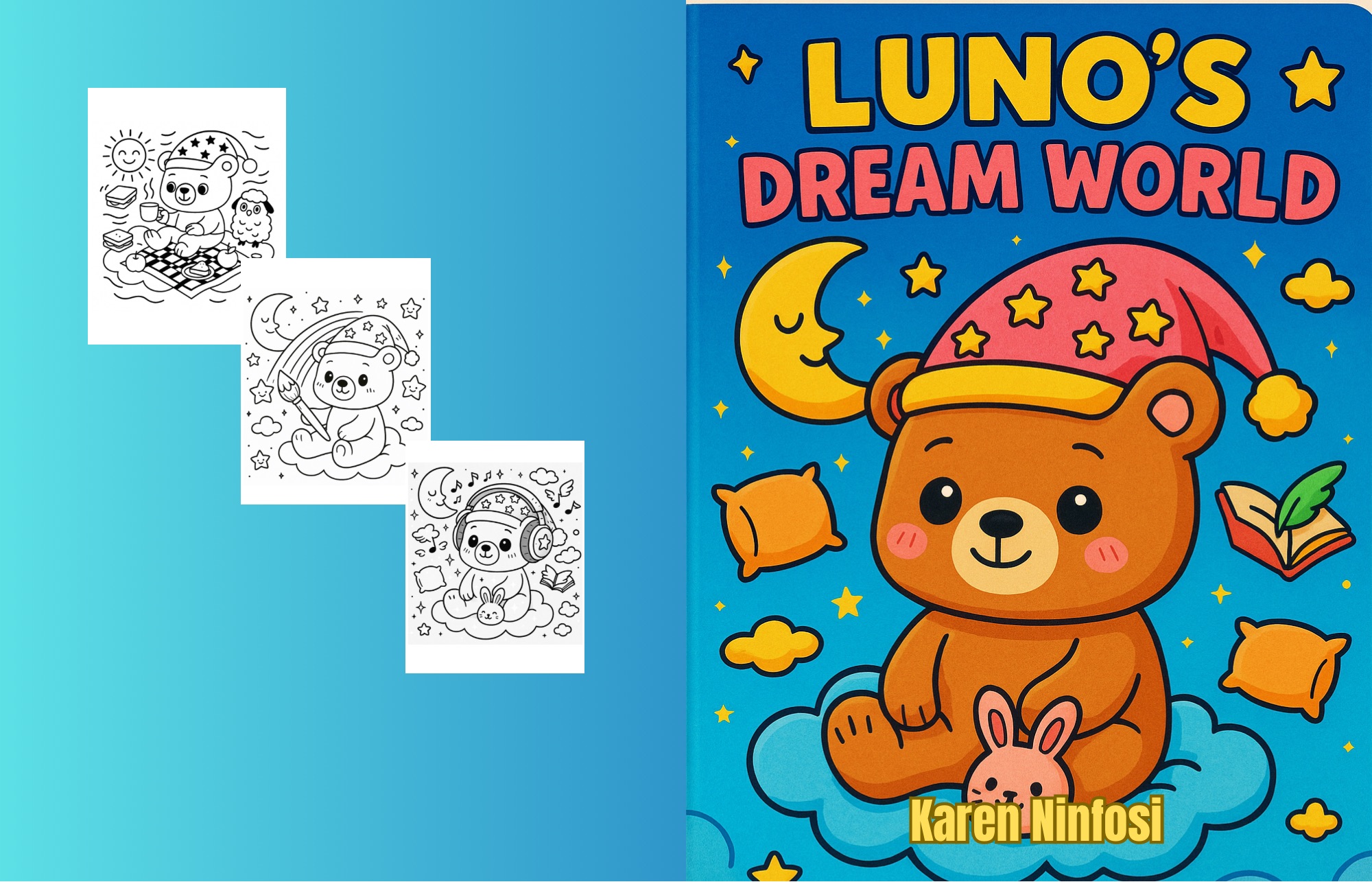 Luno’s Dream World Coloring Book | Hotmart